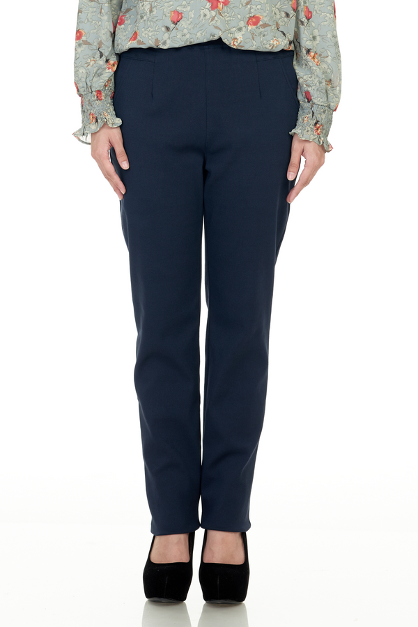 Pant without Zipper (Premium)- Blue - TOPGIRL