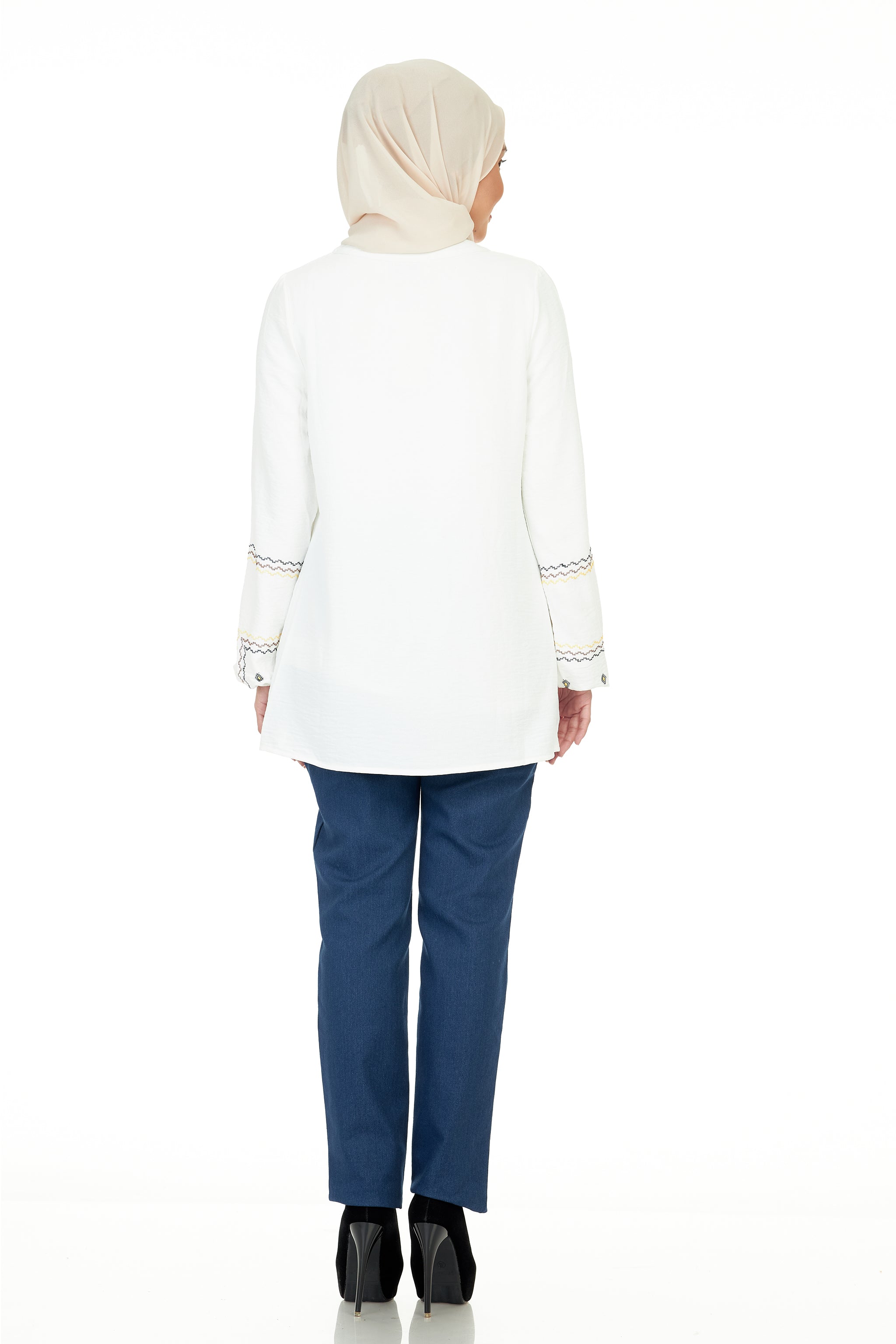 Cotton Denim Pant without Zipper - TOPGIRL