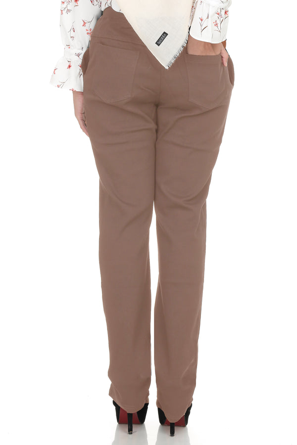 Pant without Zipper - Light Brown - TOPGIRL