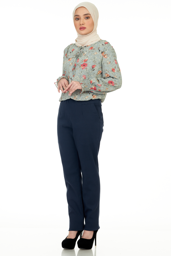 New Pant without Zipper (Thicker Material)- Blue - TOPGIRL