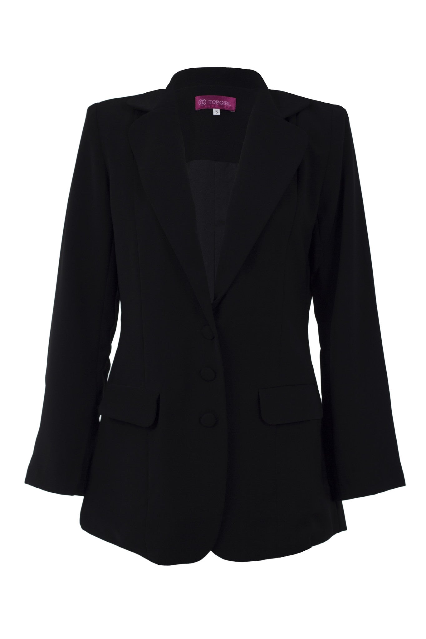 Structured Blazer - Black - TOPGIRL