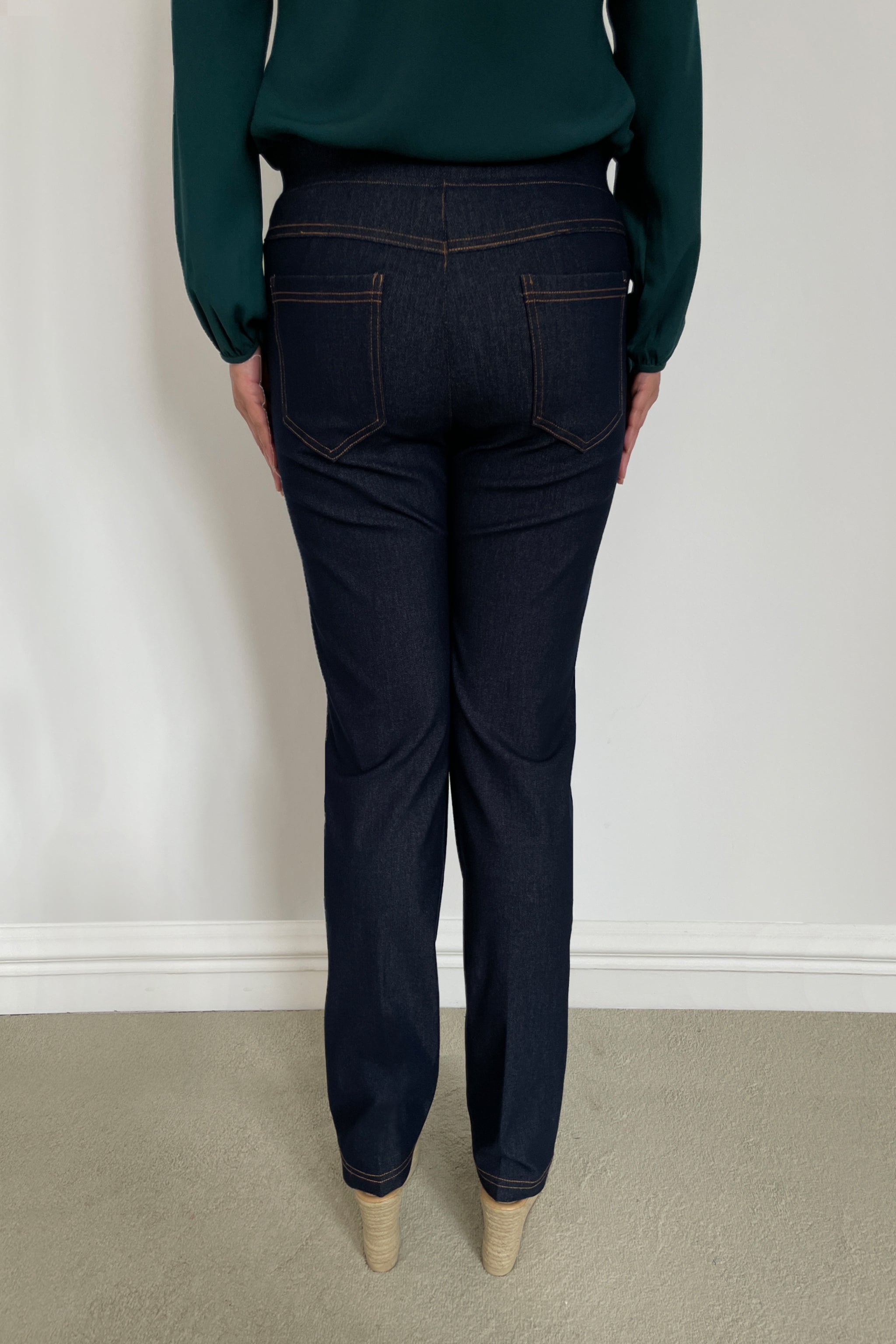 Denim Pant without Zipper - TOPGIRL