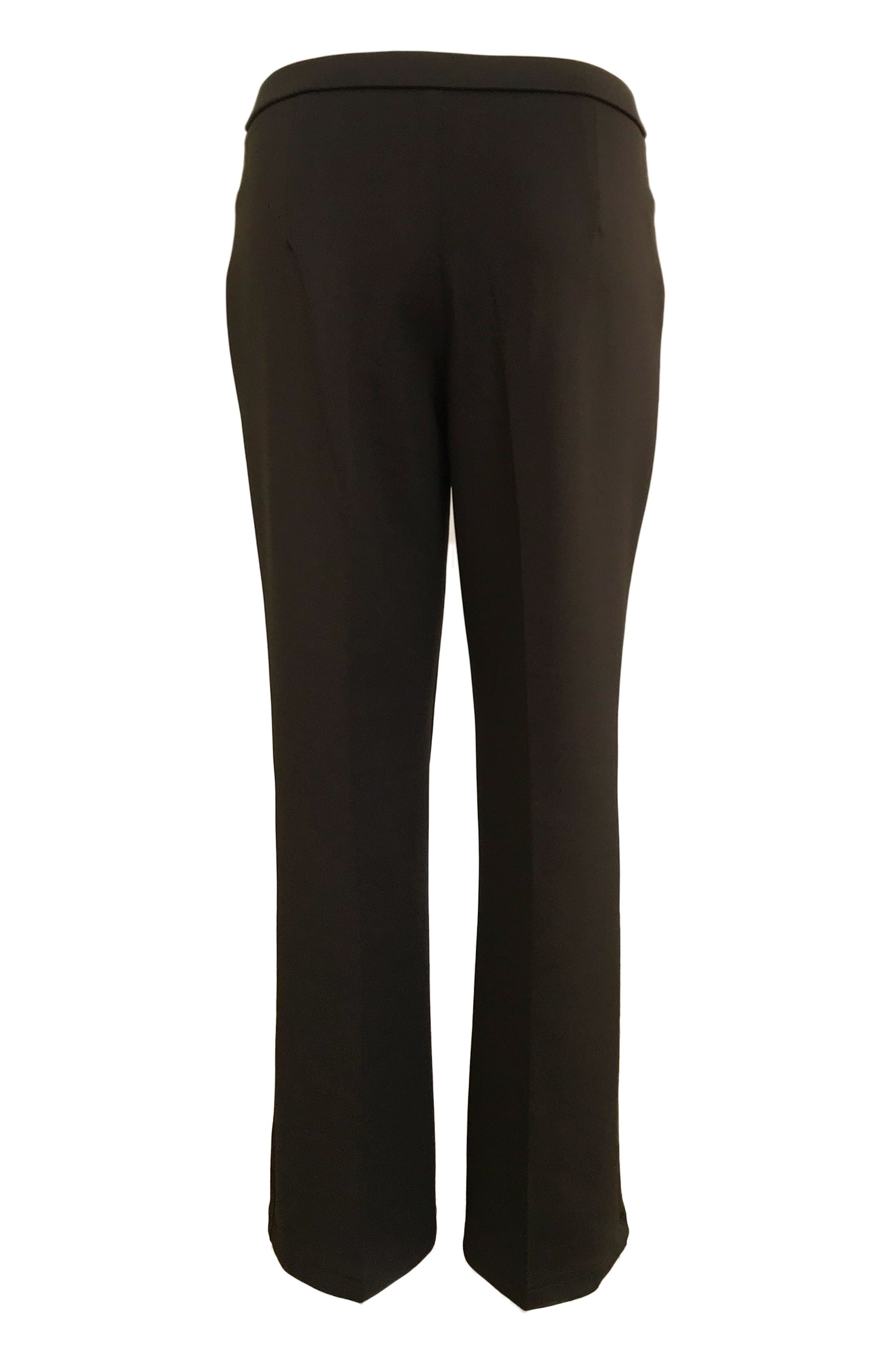 Stretchable Boot Cut Office Pants - Brown - TOPGIRL