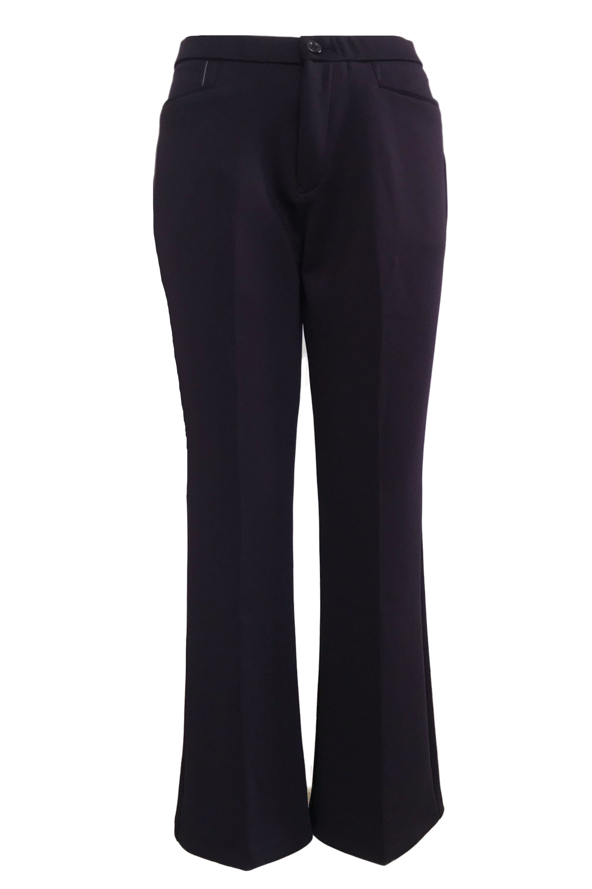 Stretchable Boot Cut Office Pants - Purple - TOPGIRL