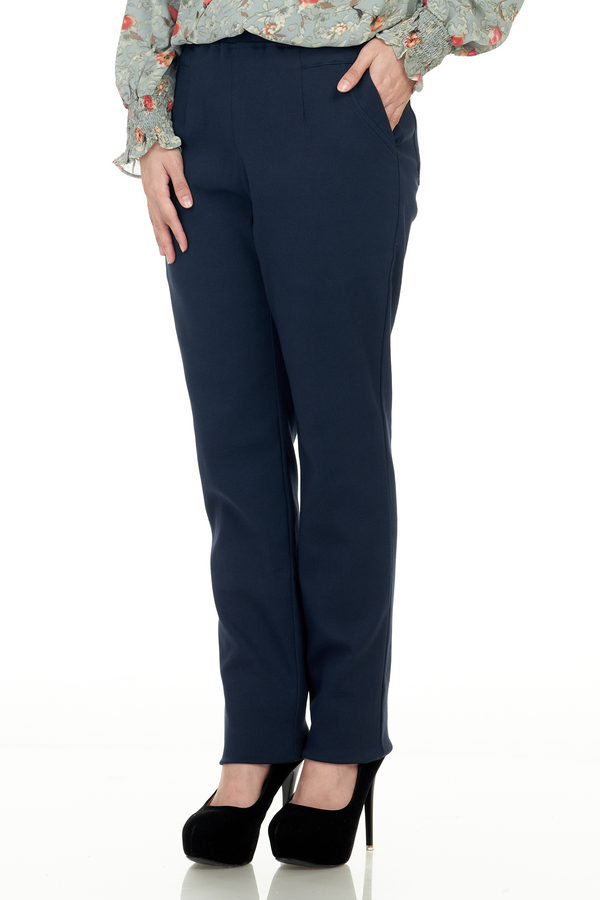 Pant without Zipper (Premium)- Blue - TOPGIRL