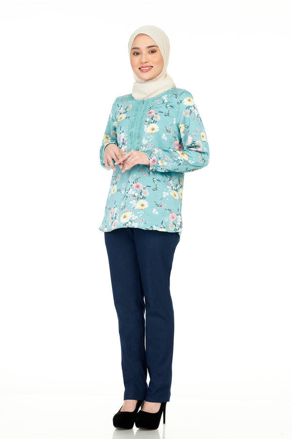 Cotton Denim Pant without Zipper - TOPGIRL
