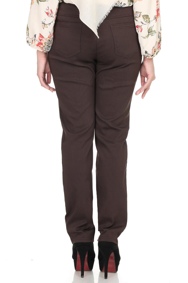 Pant without Zipper - Brown - TOPGIRL