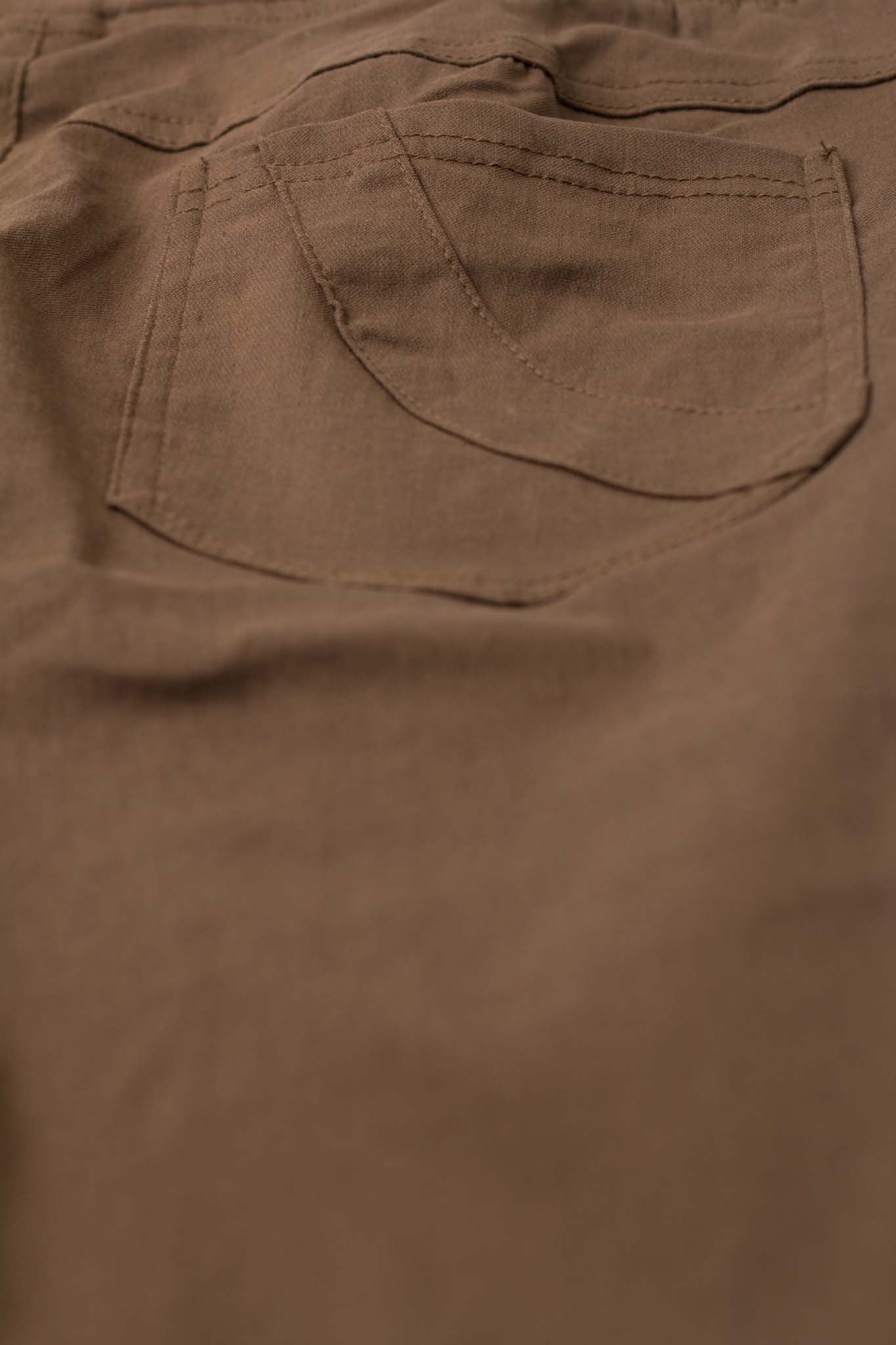 Pant without Zipper - Light Brown - TOPGIRL